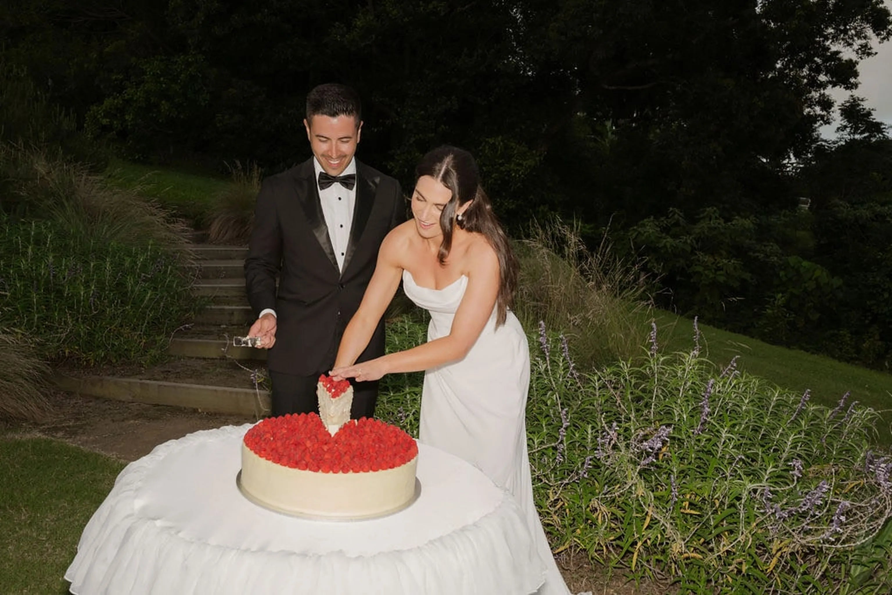 Allie & Lucas | Fun & Laid-Back Wedding Looks | M.J. Bale
